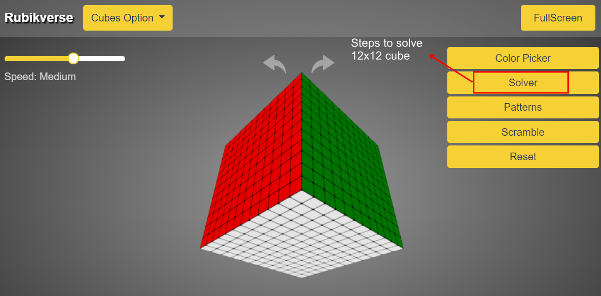 12x12 Rubik's Cube Solver Online - Rubikverse