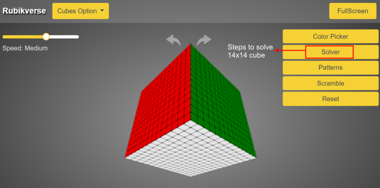 14x14 Rubik's Cube Solver Online - Rubikverse